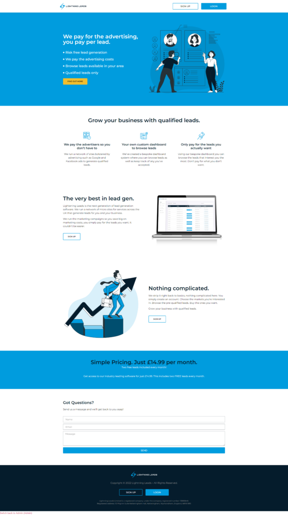 Lightning Leads - Pagecode